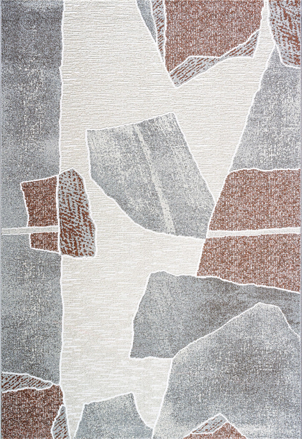 Organic Shapes Abstract Design Valentino Rug (46038-6111) — Rugs Direct