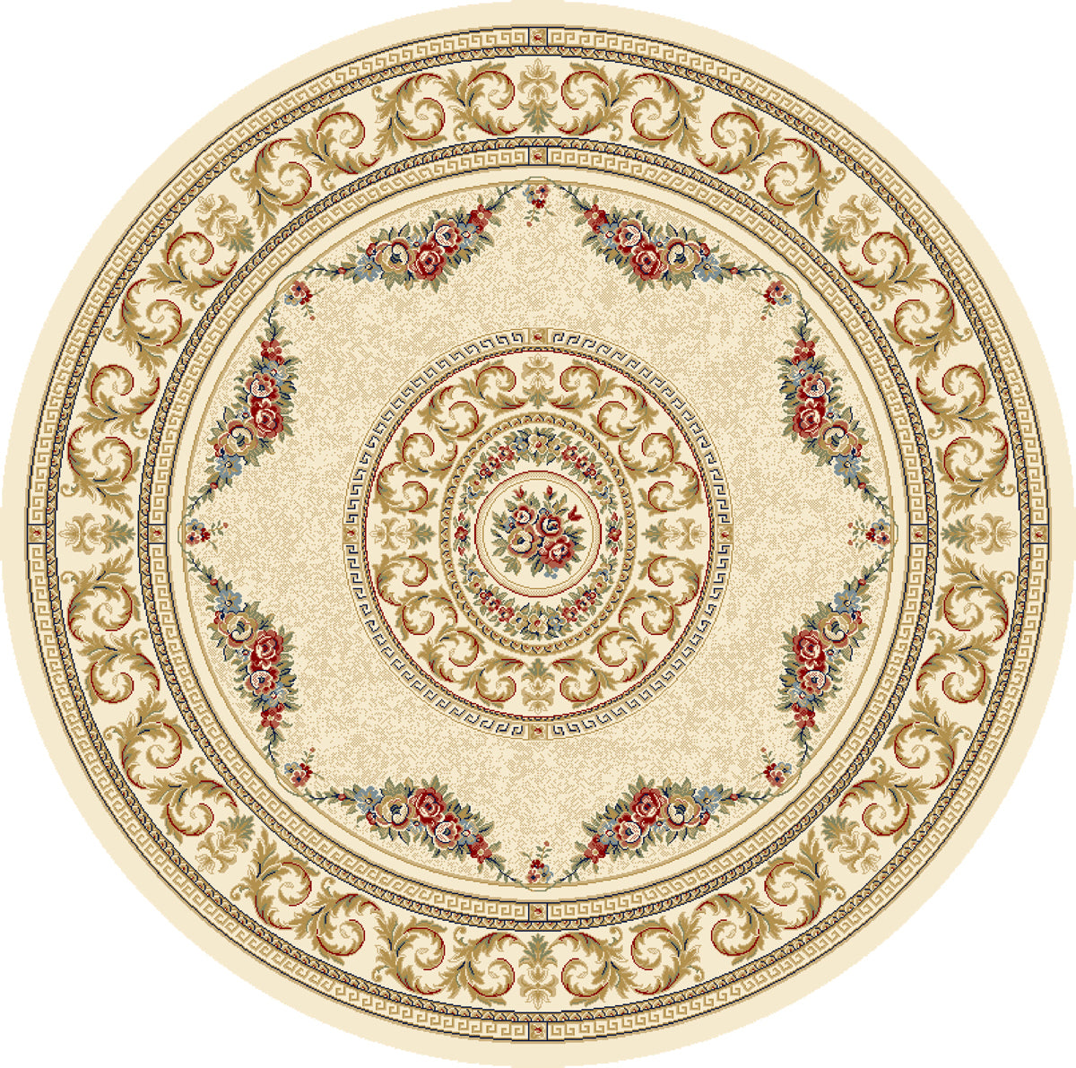 Traditional Design Da Vinci Round Rug Size: 240 x 240cm — Rugs Direct