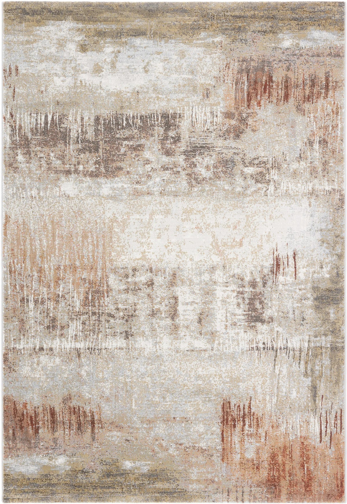 Funky Abstract Rustic Coloured Design Argentum Rug — Rugs Direct