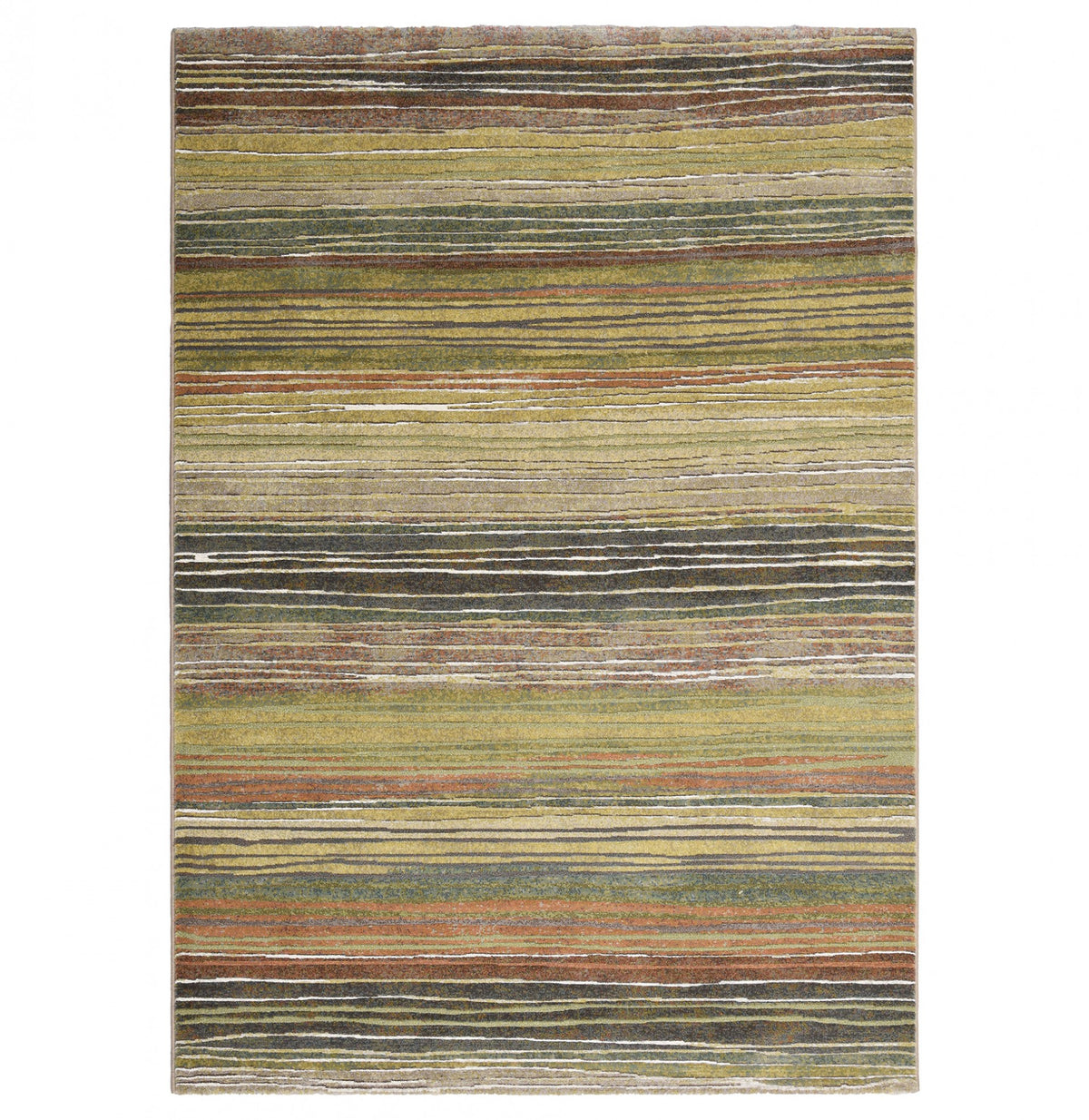 Modern Earthy Stripes Design Argentum Rug — Rugs Direct