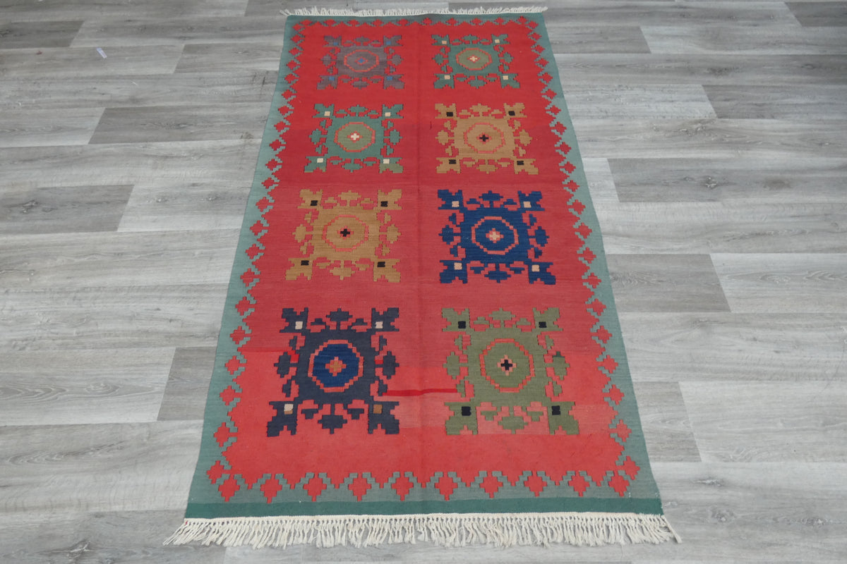 Handmade Fine Turkish Anatolian Kilim Rug Size: 200 x 110cm — Rugs Direct