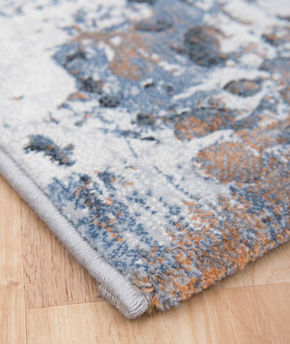 Blue Abstract Design Argentum Rug — Rugs Direct