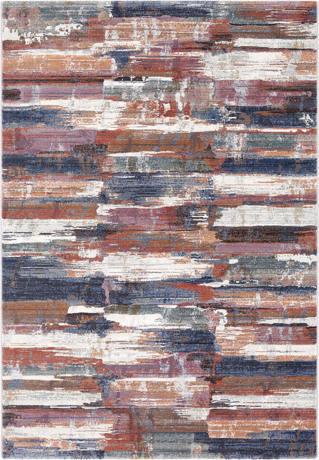Mastercraft Multi Coloured Abstract Brushstroke Design Argentum Rug ...