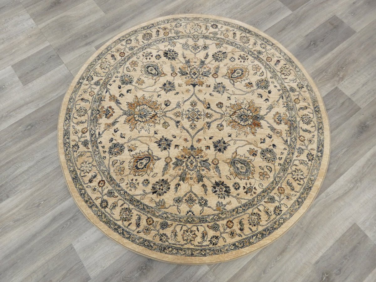 Traditional Turkish Design Da Vinci Round Rug — Rugs Direct