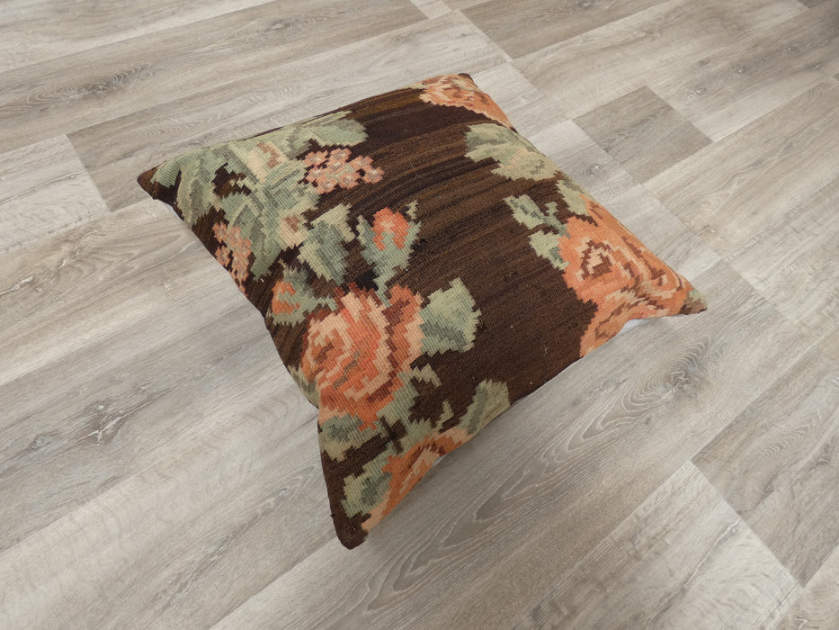Turkish Hand Made Kilim Large Size Cushion (60 x 60cm) — Rugs Direct