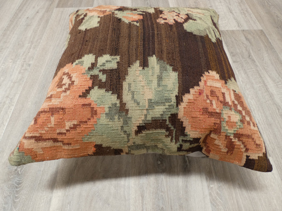 Turkish Hand Made Kilim Large Size Cushion (60 x 60cm) — Rugs Direct