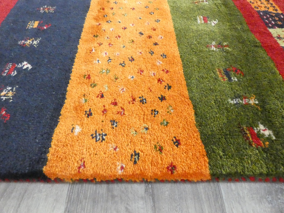 Authentic Persian Hand Knotted Gabbeh Rug Size: 85 x 60cm — Rugs Direct