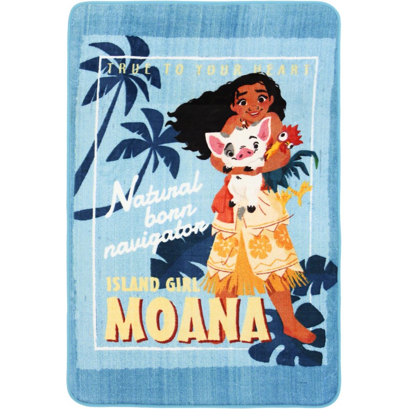 Kids Mat "Moana Island Girl " Size: 100 x 150cm — Rugs Direct